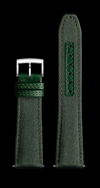Green Canvas Strap, Pin Buckle 22.0 MM - MXE0N0Q7 Baume & Mercier