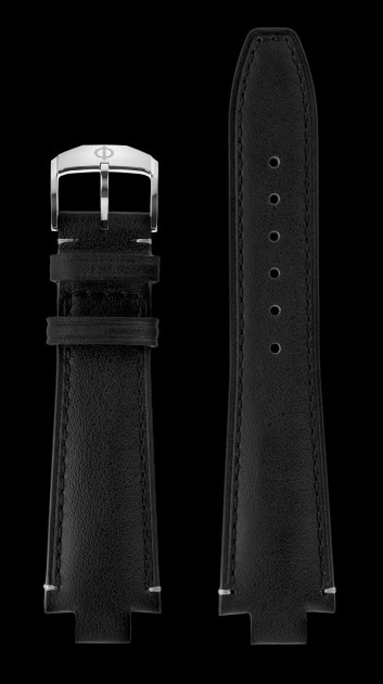 Black Calfskin Strap, Steel Pin Buckle 10.5 MM - MXE10H98 Baume & Mercier